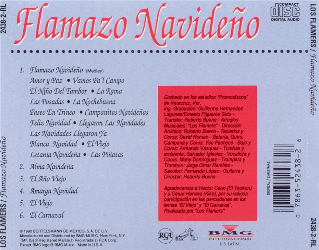 LOS FLAMERS FLAMAZO NAVIDENO NEW CD 78635243826| eBay