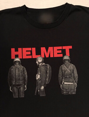 Vtg HELMET Music Band Heavy Cotton Black Shirt All Size | eBay