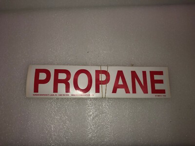 12" x 2" RED/WHITE “Propane” and “No Smoking” STICKER DECAL KIT | eBay