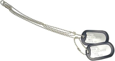 MILITARY DOG TAG HALLOWEEN COSTUME PROP JOHN RAMBO Soldier Special ...