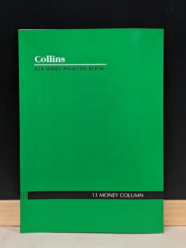 Collins A24 Account Book A4 Money Column 4-18 Day Feint Journal Ledger ...