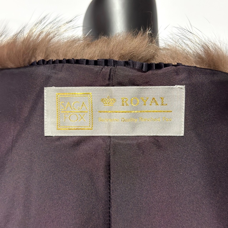 SAGA FOX ROYAL Silver Fox Real Fur Shawl/Wrap Women Luxury – Premium ...