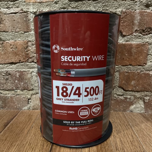 Southwire 500 ft. 18/4 Gray Stranded CU CL3R Shielded Security Cable | eBay
