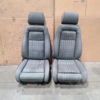 87-93 Ford Mustang Hatchback Front Tweed Seats Cloth Driver Passenger ...