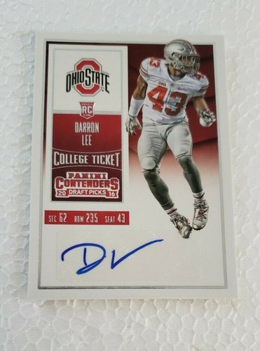 2016 Panini Contenders Draft Pics #178 Darron Lee Au RC B | eBay