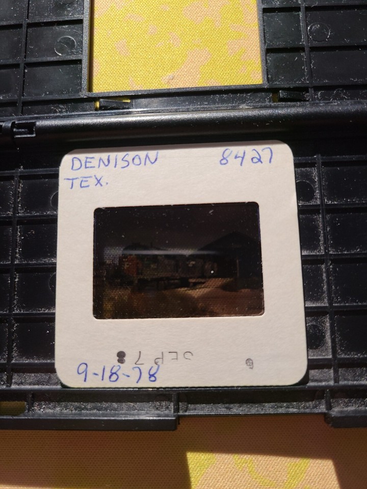 Original Slide Southern Pacific SP 8427 EMD SD40 Denison TEX 9-18-78 ...