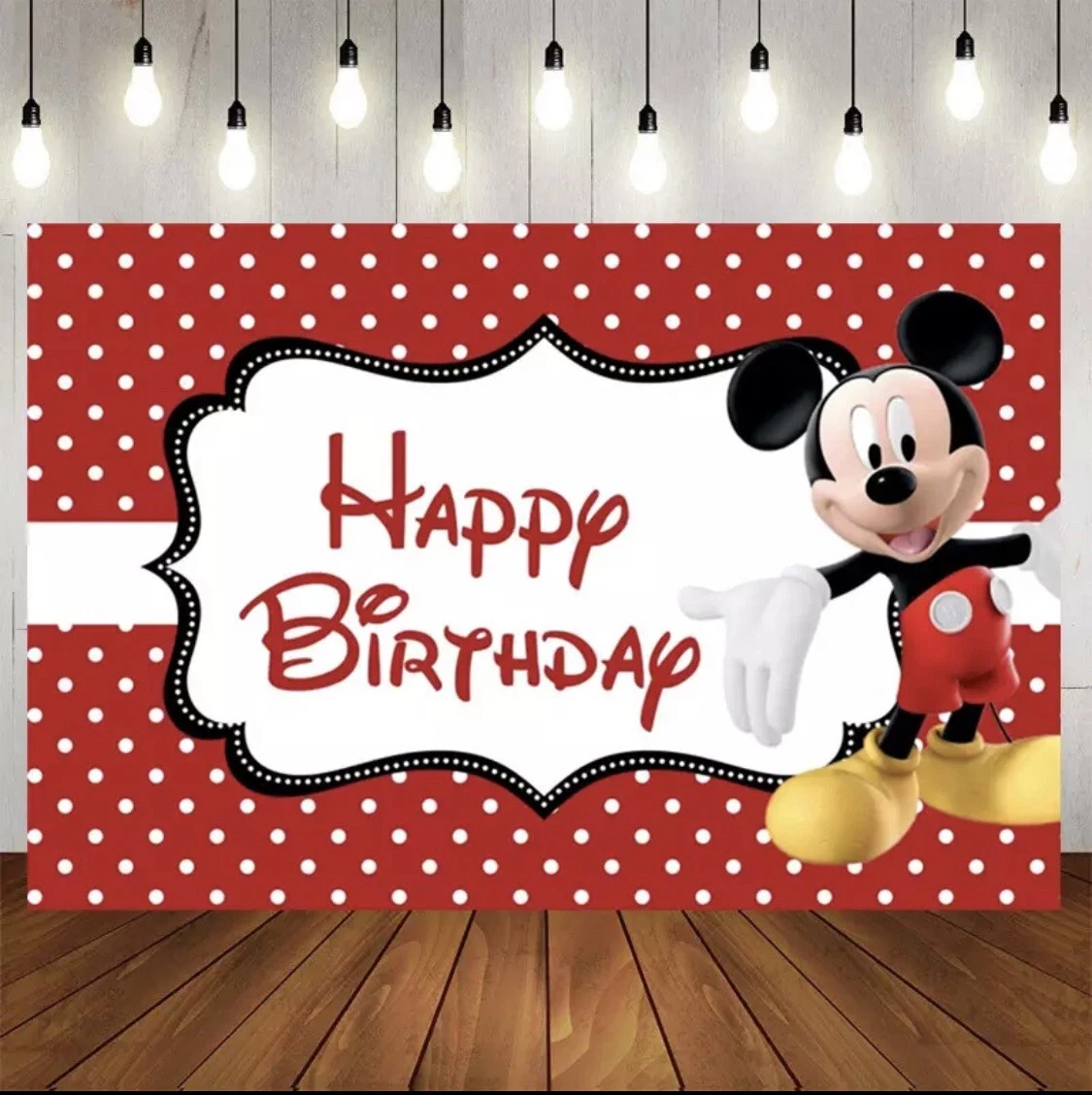 Mickey Mouse Birthday Party Wallpaper