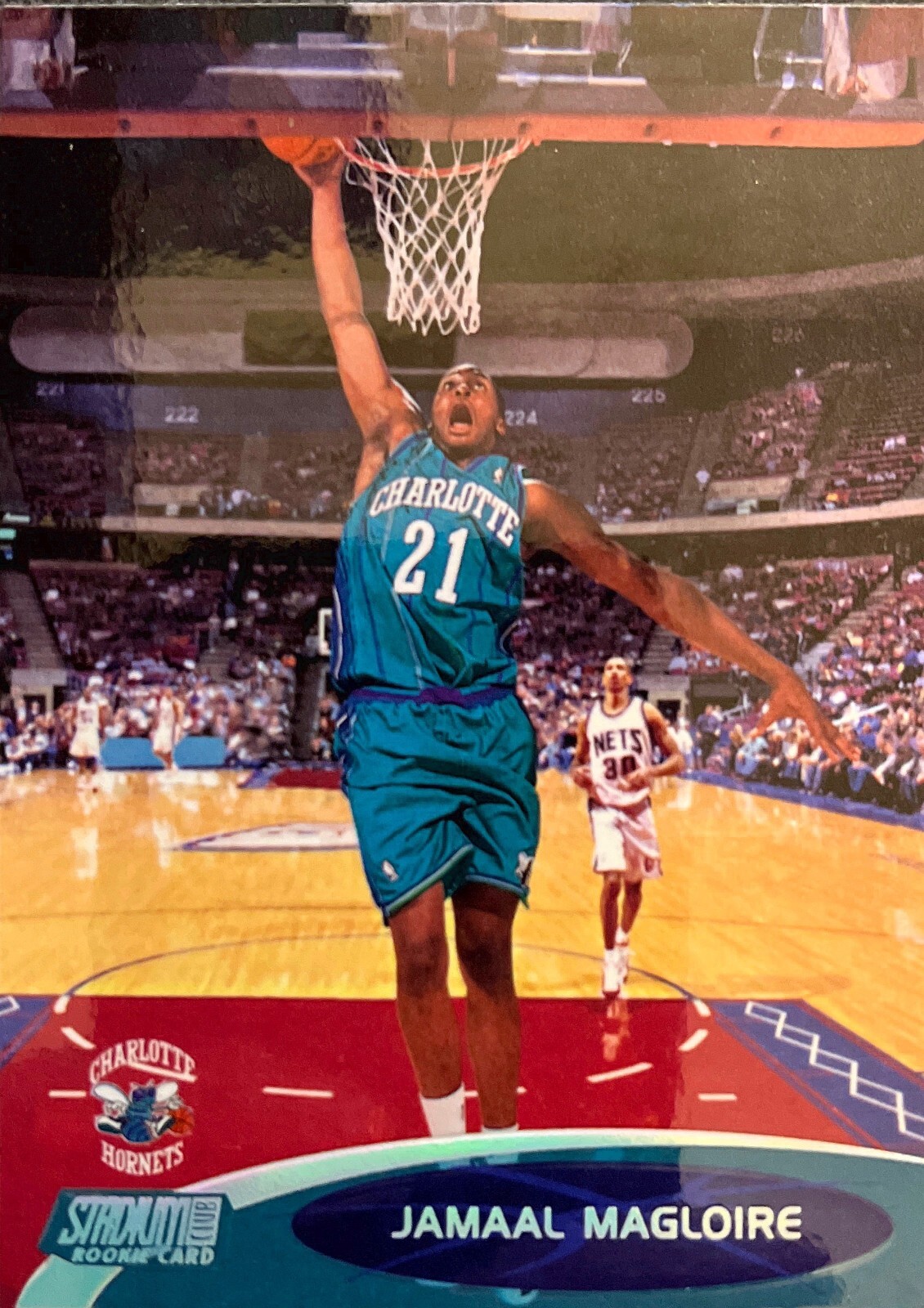 Jamaal Magloire Topps Stadium Club 00-01 Rookie Card Charlotte Hornets ...