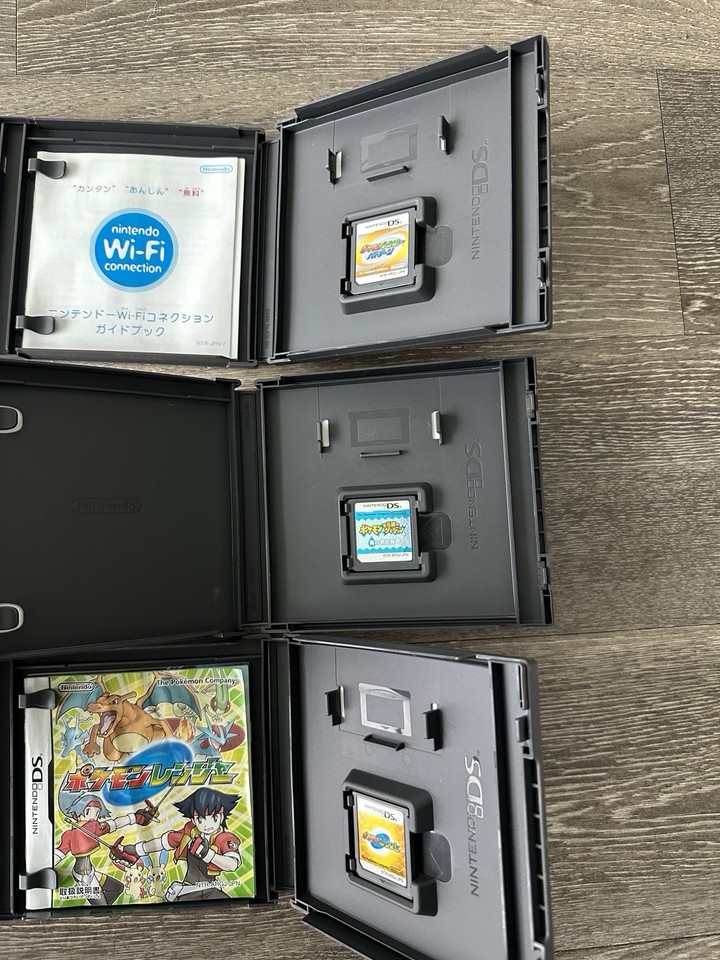 Pokemon Japanese DS Lot 11 Games CIB HeartGold Platinum Black White 2 ...