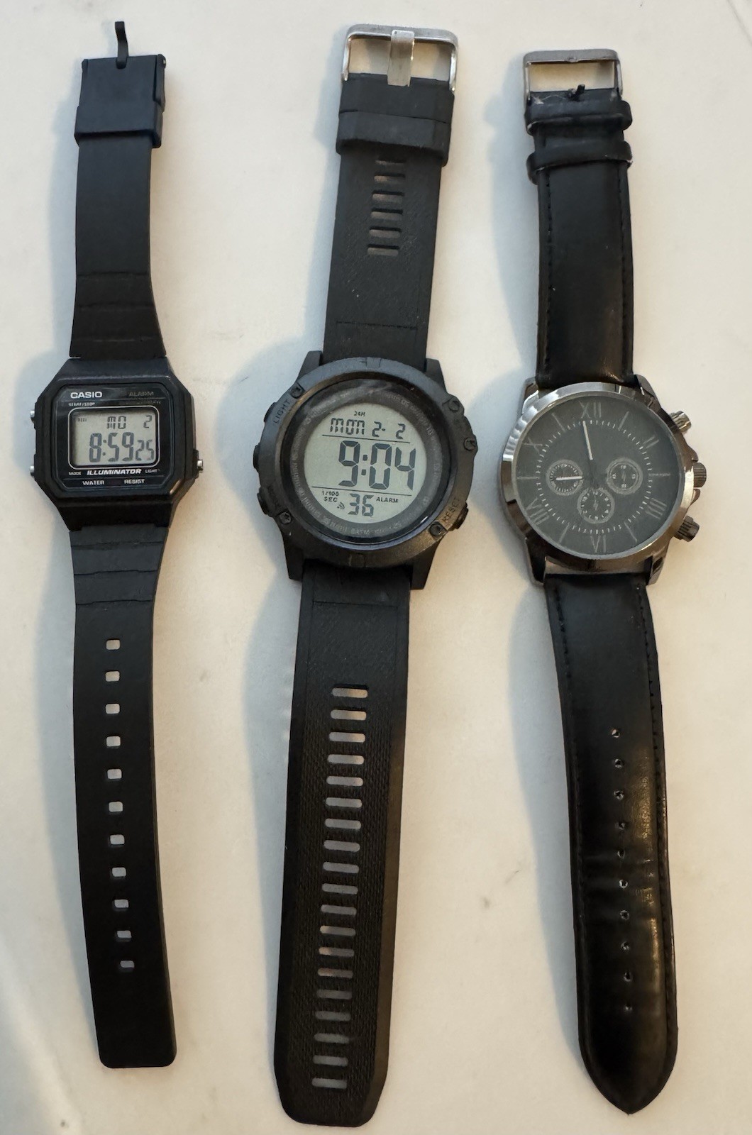 Casio W-217H Digital Watch LOT Illuminator 50M (Plus TWO watches) | eBay