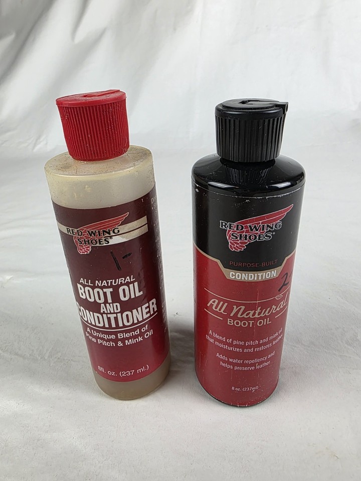 Vintage Red Wing Boot and Shoe Oil & Conditioner Lot Of 2 8 Fl Oz ...