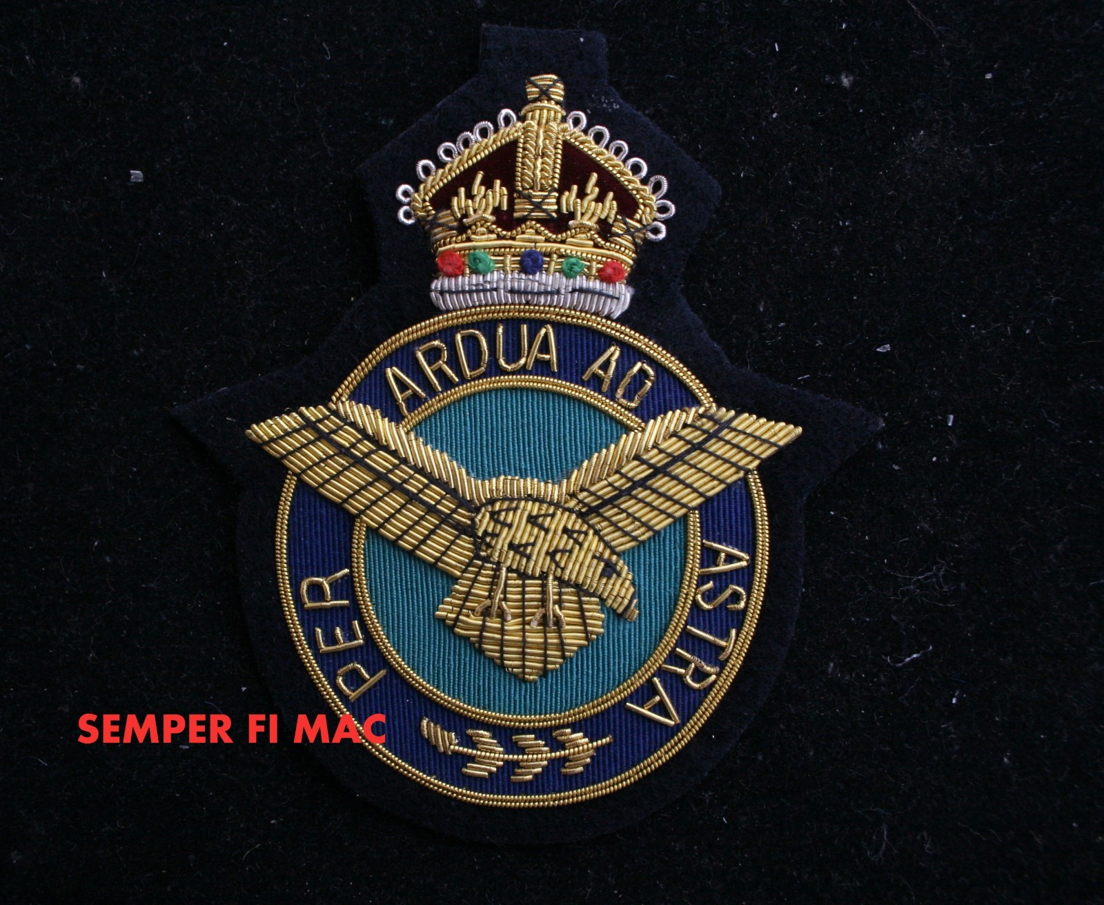 RAF RCAF PER ARDUA AD ASTRA BULLION COLLECTOR PATCH ROYAL CANADIAN AIR ...