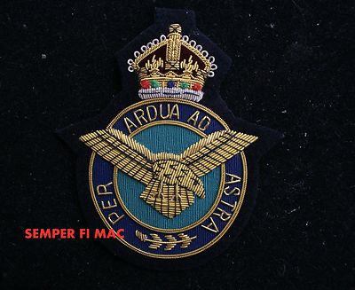 RAF RCAF PER ARDUA AD ASTRA BULLION COLLECTOR PATCH ROYAL CANADIAN AIR ...