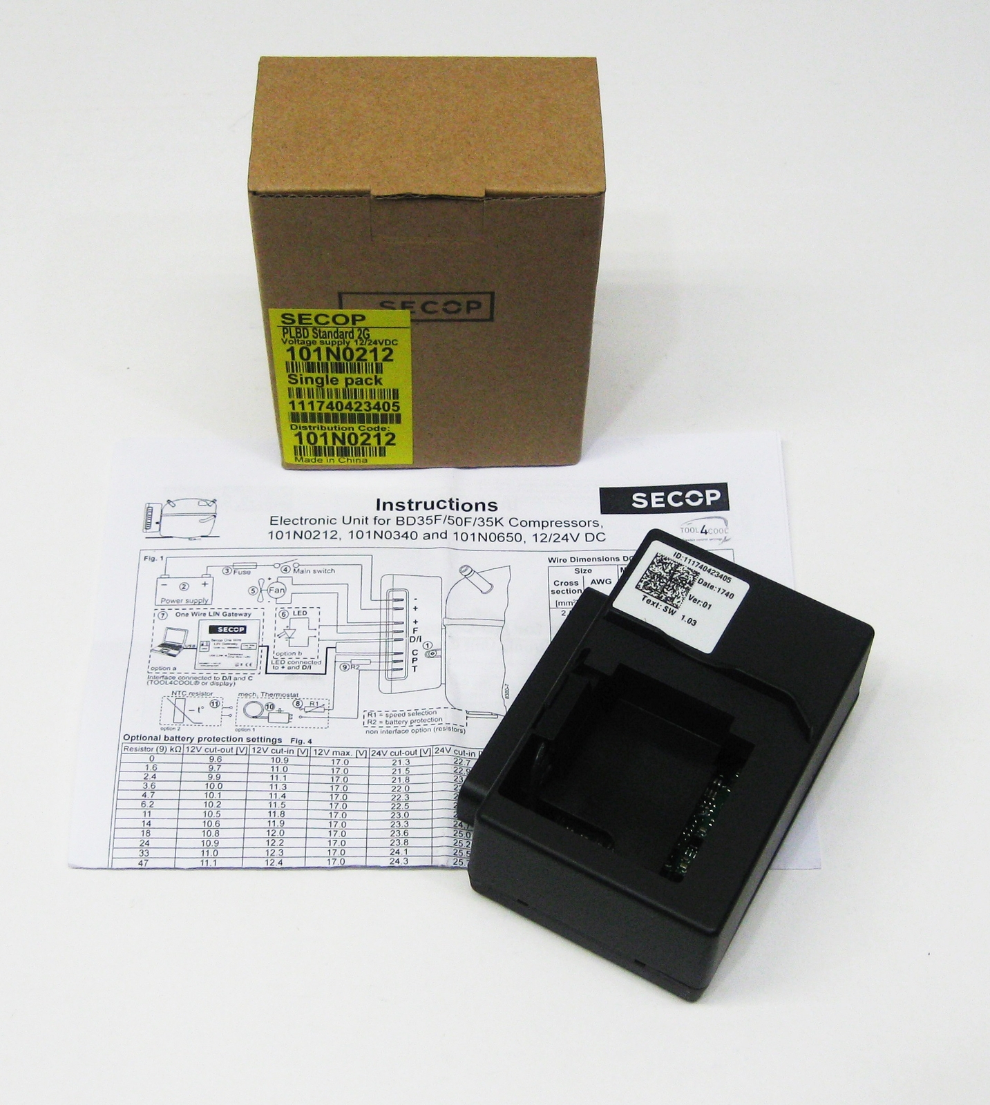 Secop Control Module 101N0212 For Danfoss/Secop BD35F And BD50F ...