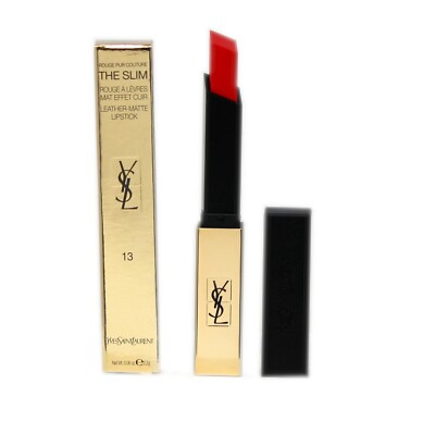 YSL ROUGE PUR COUTURE THE SLIM LEATHER-MATTE LIPSTICK 2.2G #13-ORIGINAL ...