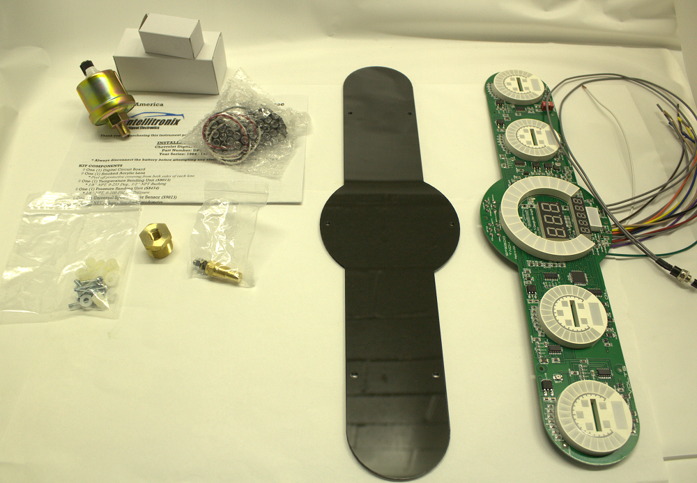 Universal 5.5 Gauge Analog Dash Panel Bar-Graph Style White LED Gauges ...