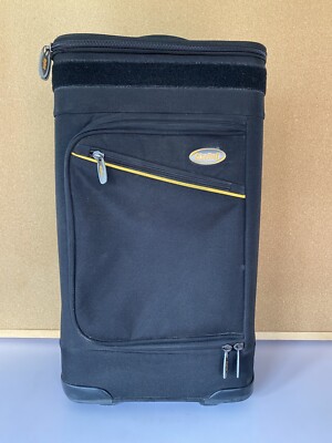 SkyRoll Black 22" Zip Up Carry-On Suitcase Rolling Luggage Travel | eBay