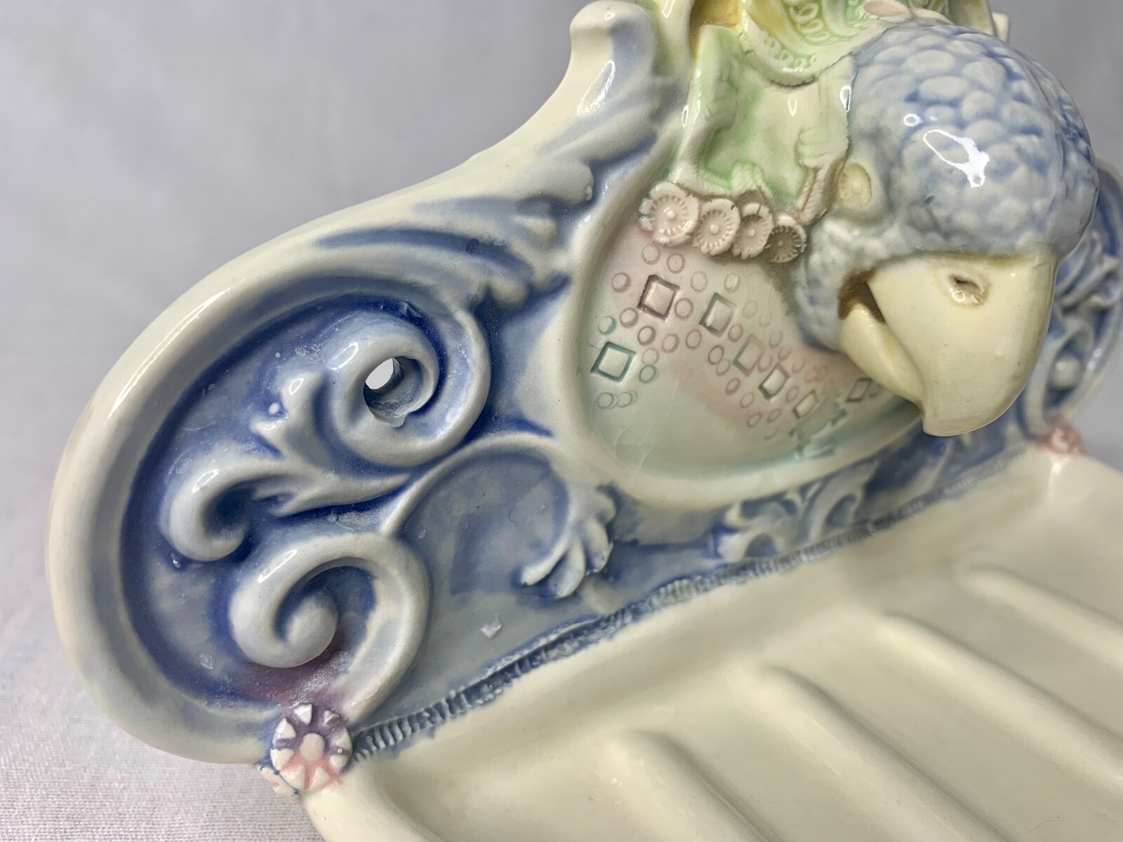 VTG 80s 90s TAP Tacoma Art Pottery David Keyes Bird Soap Dish Holder ...