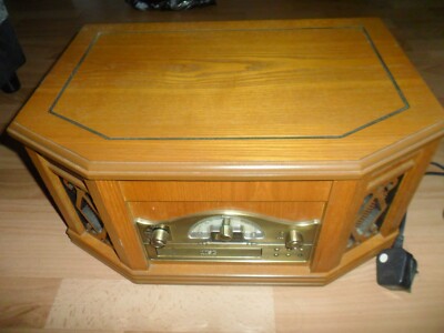 VINTAGE RETRO STEPPLETONE MUSIC CENTRE - VINYL, CASSETE, RADIO (CD NOT ...