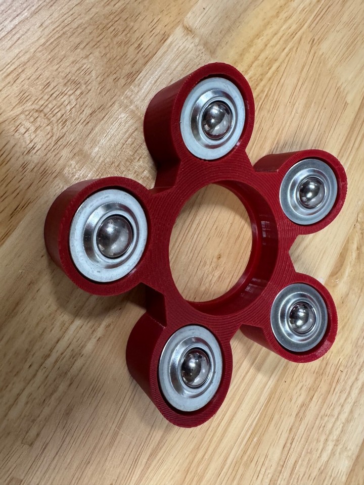 Deluxe Red Ball Bearing Bowling Ball Spinner Cup - Holder | Cleaner ...