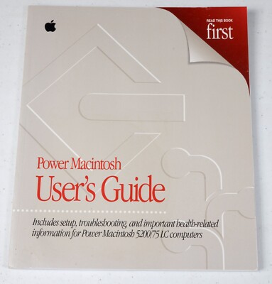 Vintage Apple Power Macintosh 5200/75 User's Guide and CD-ROM ST534 | eBay