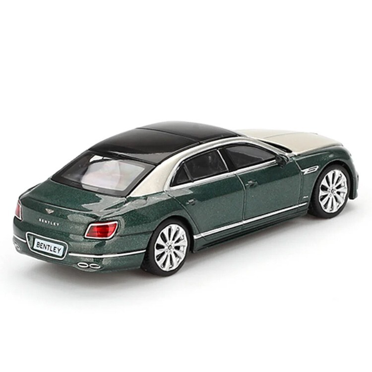 MINI GT BENTLEY FLYING SPUR 1/64 DIECAST MODEL CAR WHITE SAND VERDANT ...
