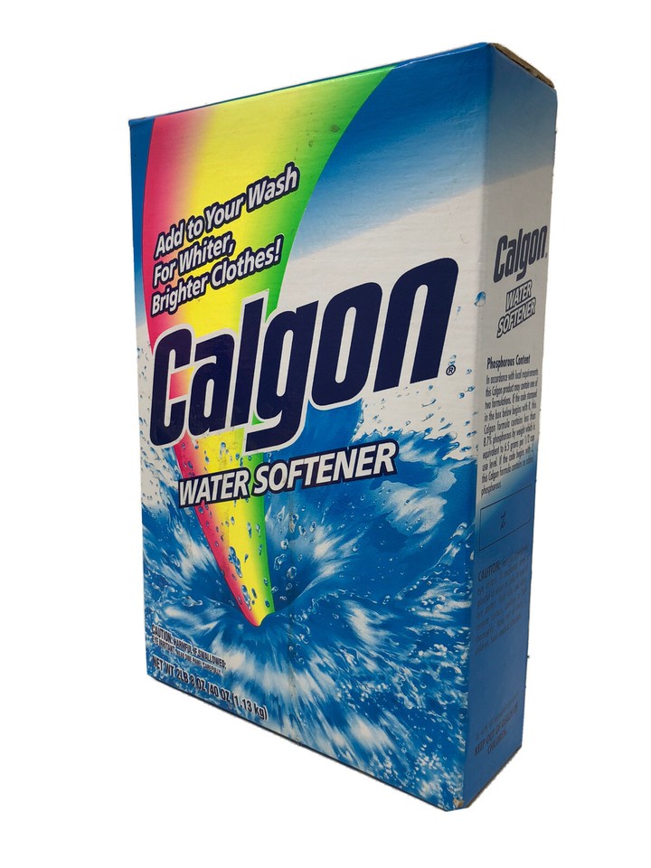 Calgon Water Softener Powder Box Detergents Salt Hard Water 40 oz ...