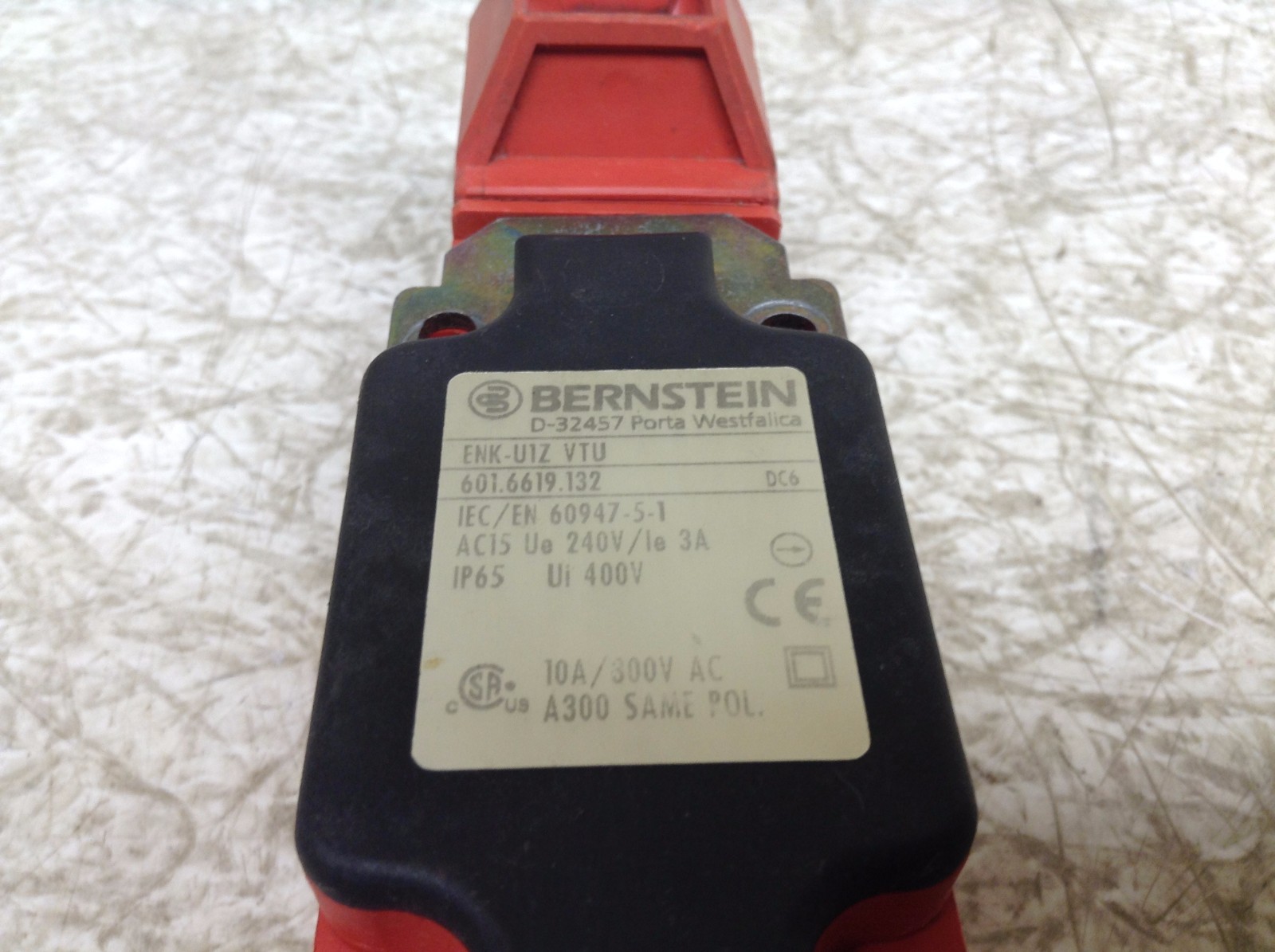 Warner Bernstein ENK-U1Z VTU Safety Interlock Switch ENKU1ZVTU | eBay