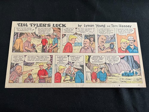 #11 TIM TYLER'S LUCK Lyman Young Lot of 12 Sunday Third Page Comic ...