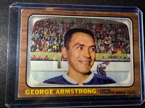 1966 Topps #84 George Armstrong Toronto Maple Leafs - VERY NICE! | eBay