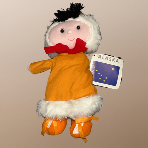NWT Vintage Kamar Alaska Eskimo Plush Doll | eBay