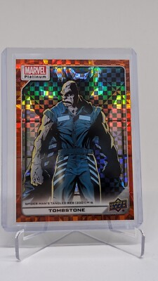 2023 Upper Deck Marvel Platinum Tombstone Orange Checker #/33 #191 | eBay