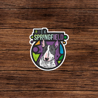 Rick Springfield Bull Terrier 80s Pop Rock Band Sticker - Music Fan ...