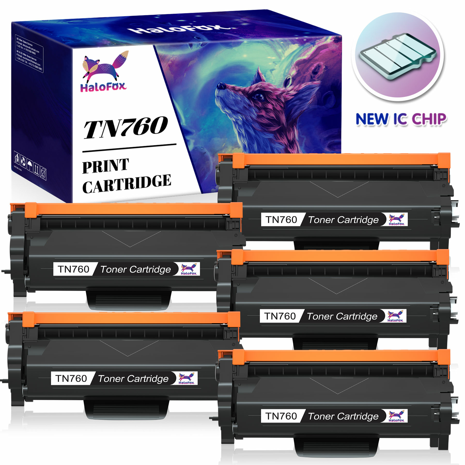 TN760 TN-760 Toner Cartridge Lot for Brother TN730 MFCL2710DW HL ...