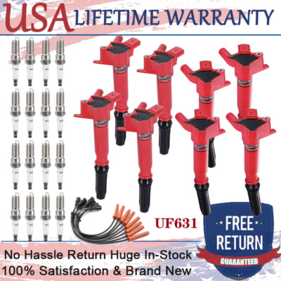 8Pcs Ignition Coil & Spark Plug Tune Up Kit for F150 F250 F-350 6.2L ...