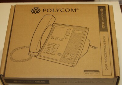 Brand New Polycom CX600 IP VoIP Phone Telephone Microsoft Lync (2200 ...