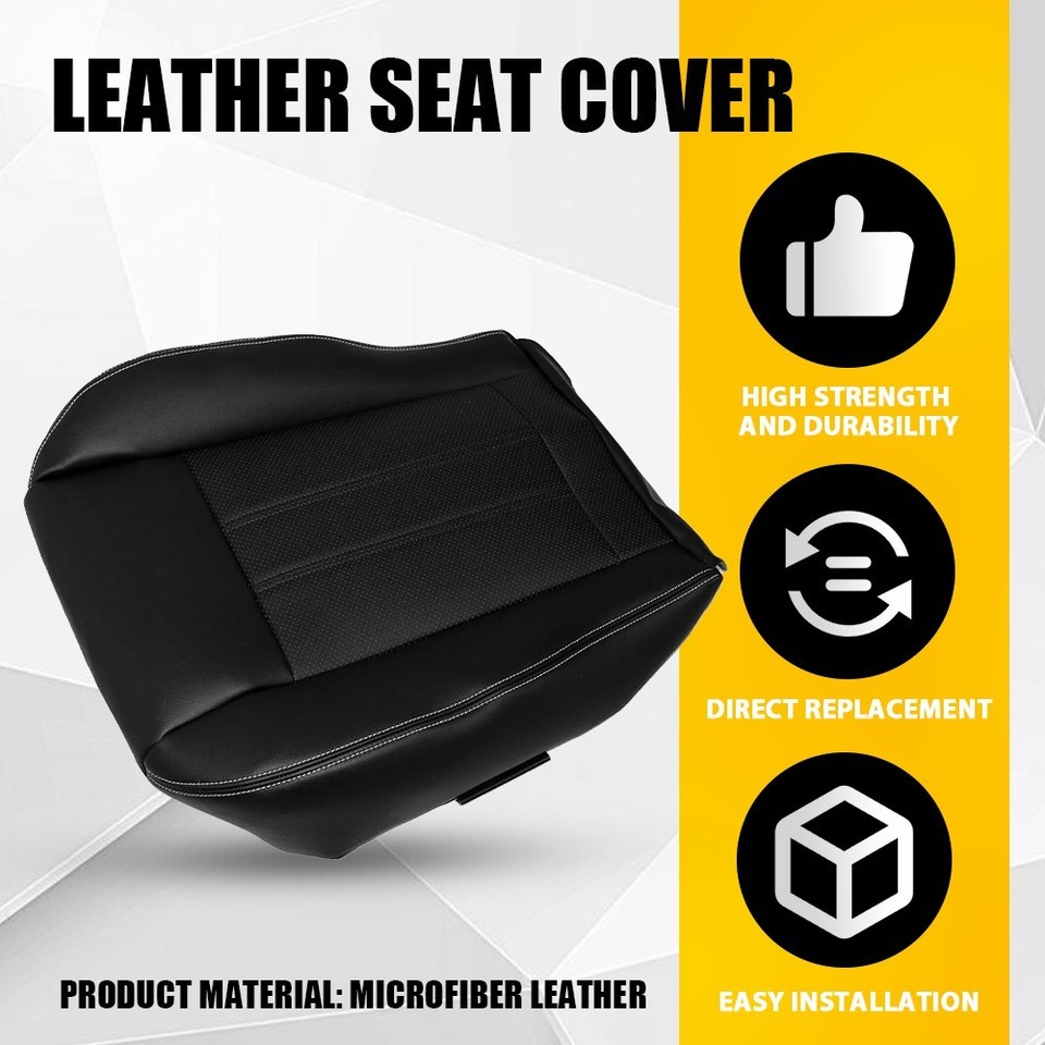 For 2011 12-2016 Chrysler Town & Country Leather Bottom Seat Cover ...