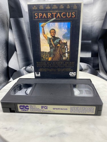 SPARTACUS Kirk Douglas Tony Curtis Peter Ustinov Video VHS Pal | eBay ...