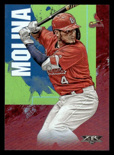 2019 Topps Fire #22 YADIER MOLINA Red Flame SP CARDINALS | eBay