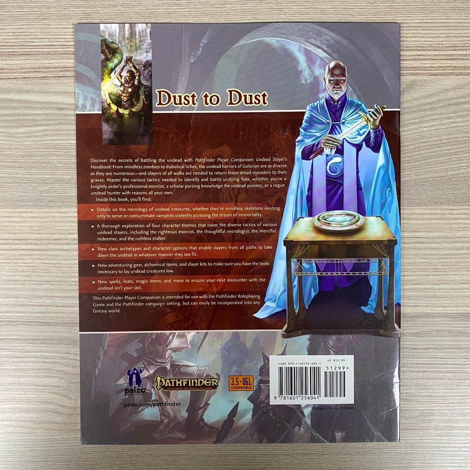 Pathfinder Player Companion Undead Slayer's Handbook Paizo Rpg ...