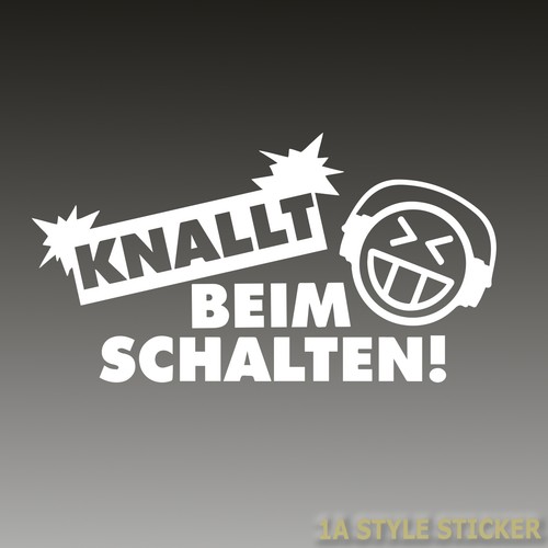 knallt beim schalten Aufkelber knallt braap sound sticker auspuff Motor ...