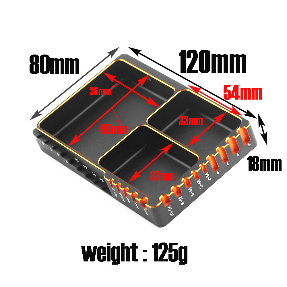 Aluminium RC Car Boat Airplane Model Screw Tray Nut Gasket Storage ...
