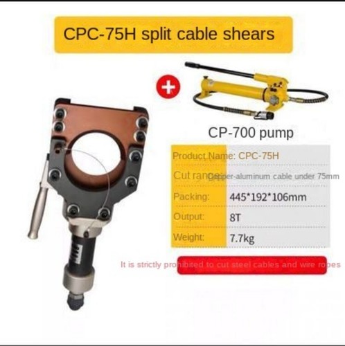 CPC-75 Cutter Electric Cable Scissor Split-type + CP-700 Hand Pump | eBay