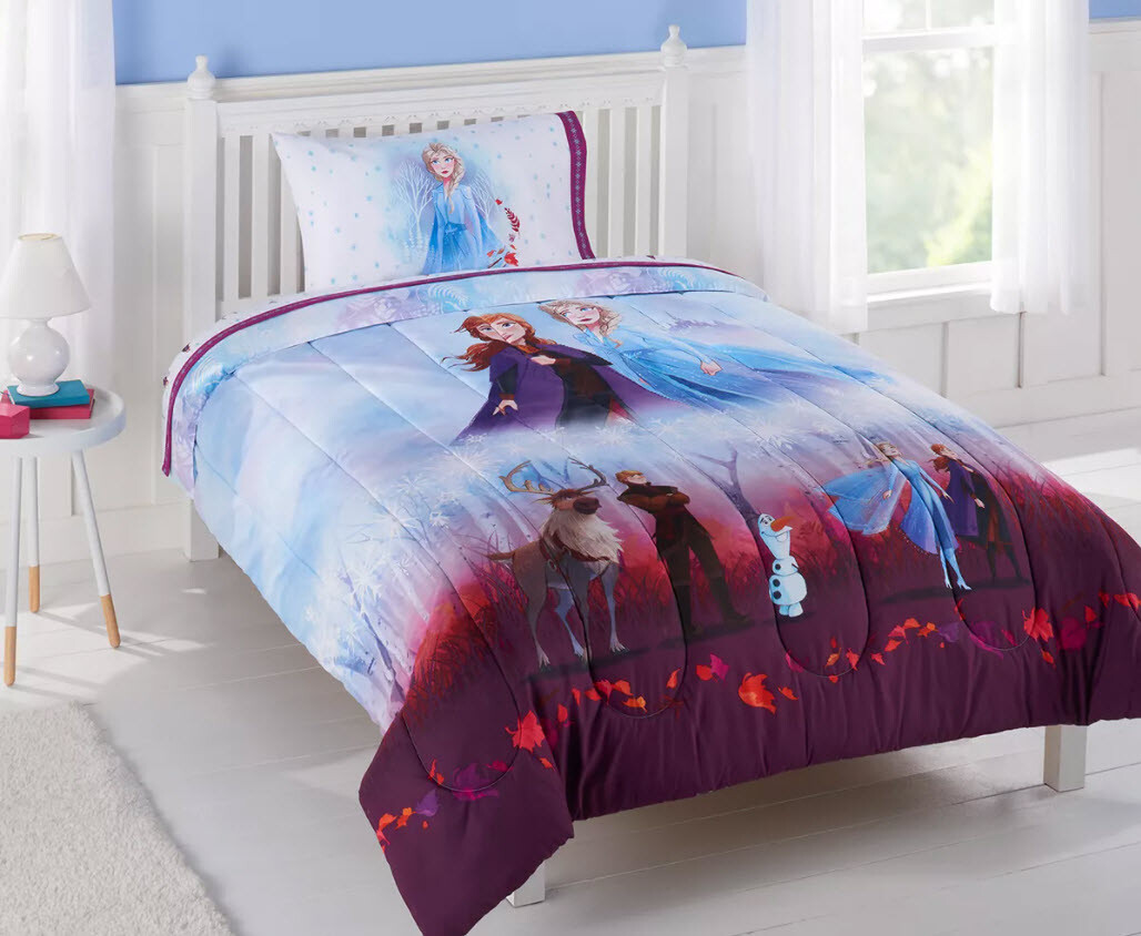 5 Piece - Disney FROZEN II COMFORTER + SHEET Set + ELSA Plush Doll ...
