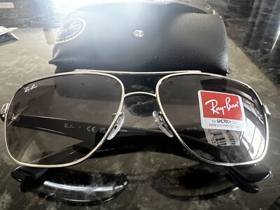 Ray-Ban RB3483-60mm Men Metal Frame Silver Navigator Sunglasses | eBay