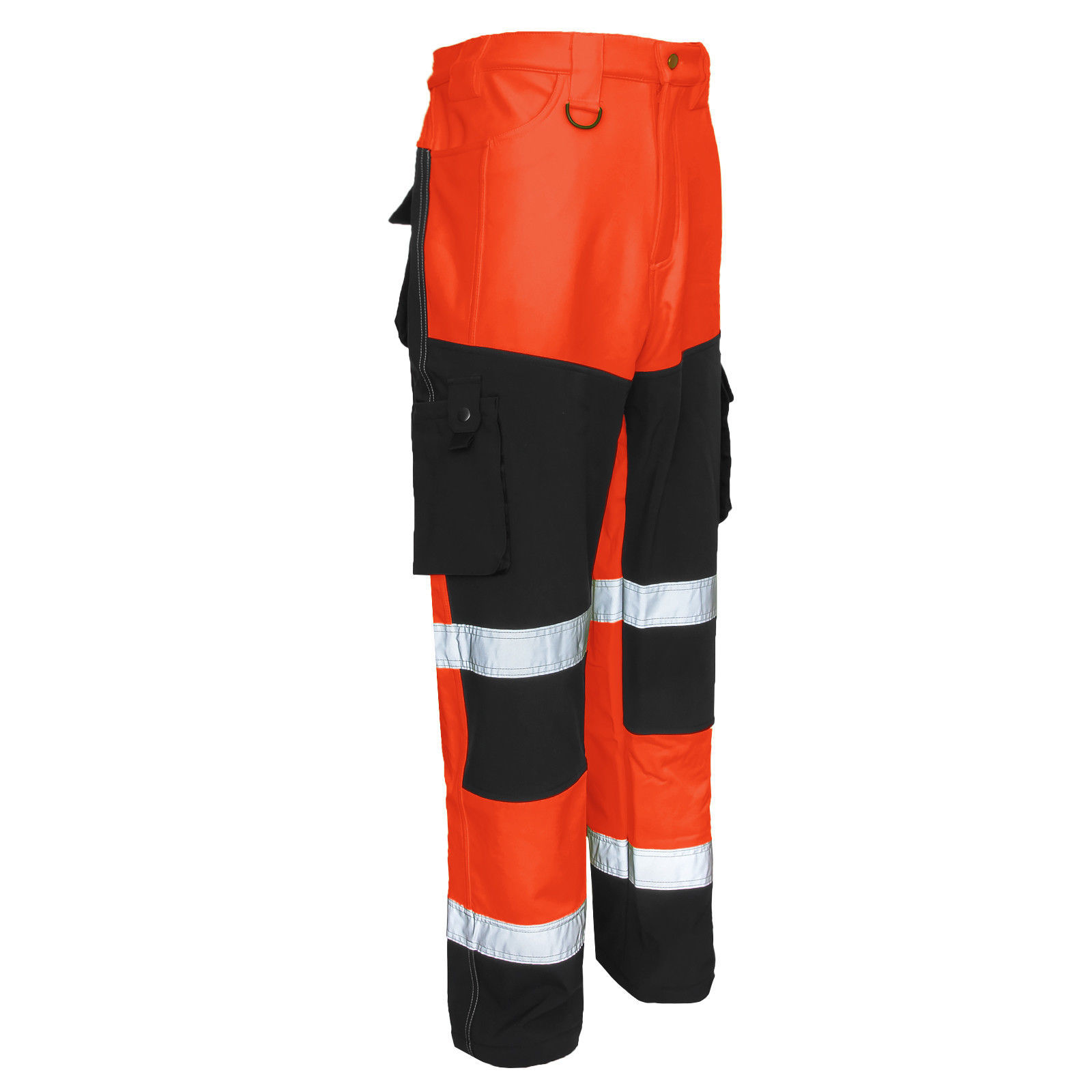 Schutzhose Winterhose Warnhose Arbeitshose Softshell Wasserdicht (HAWK-Orange) | eBay.de
