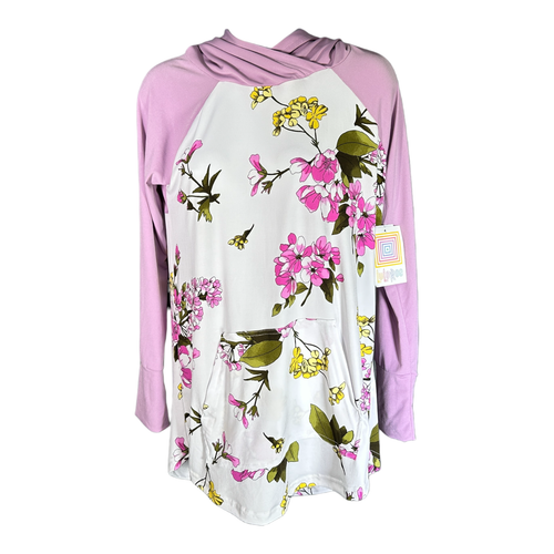 Lularoe Top S Womens Multicolor Amber Basic Hooded Pullover Casual ...