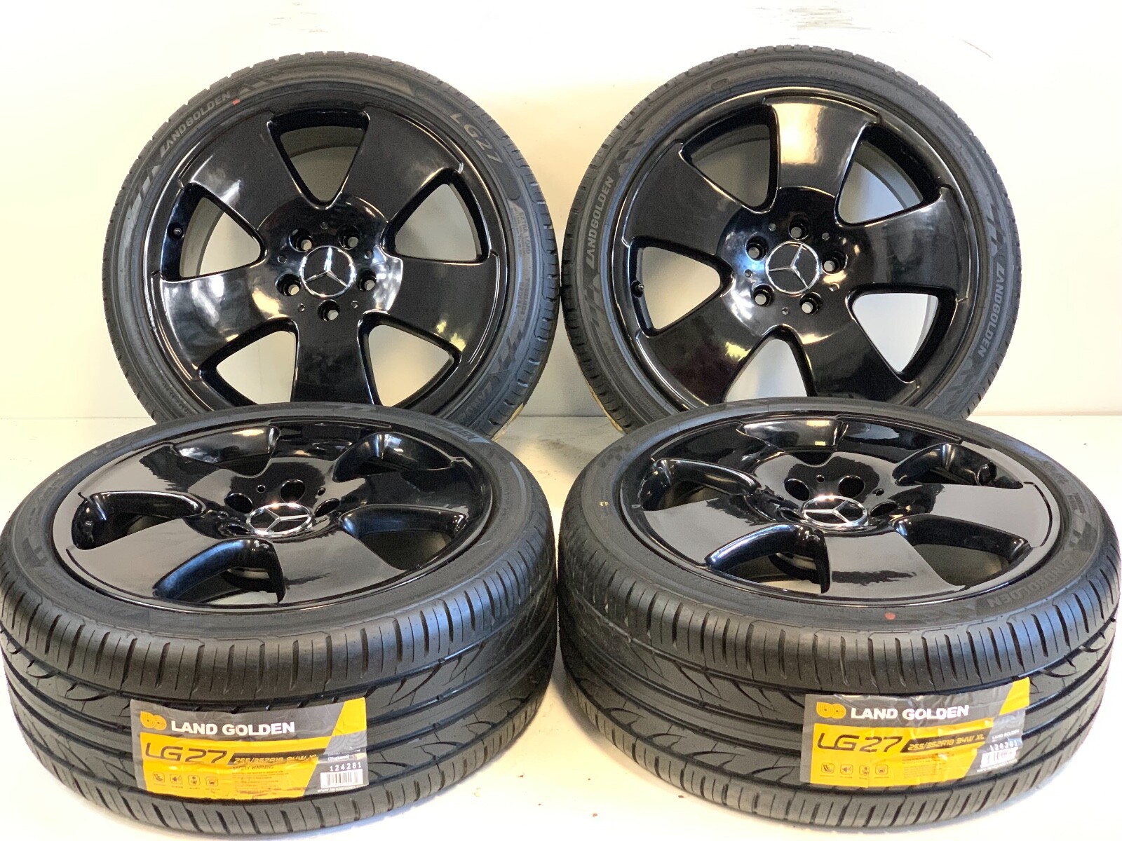 18" inc RIMS/TIRES WHEELS Mercedes S550 S600 E C CLASS 18" OEM Set 4 ...