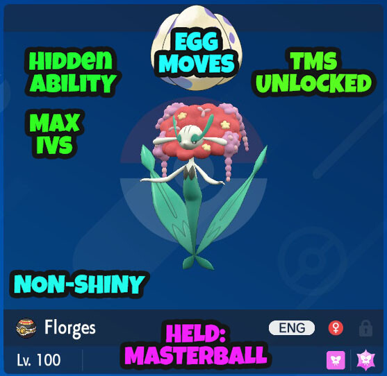 Pokemon Florges Shiny