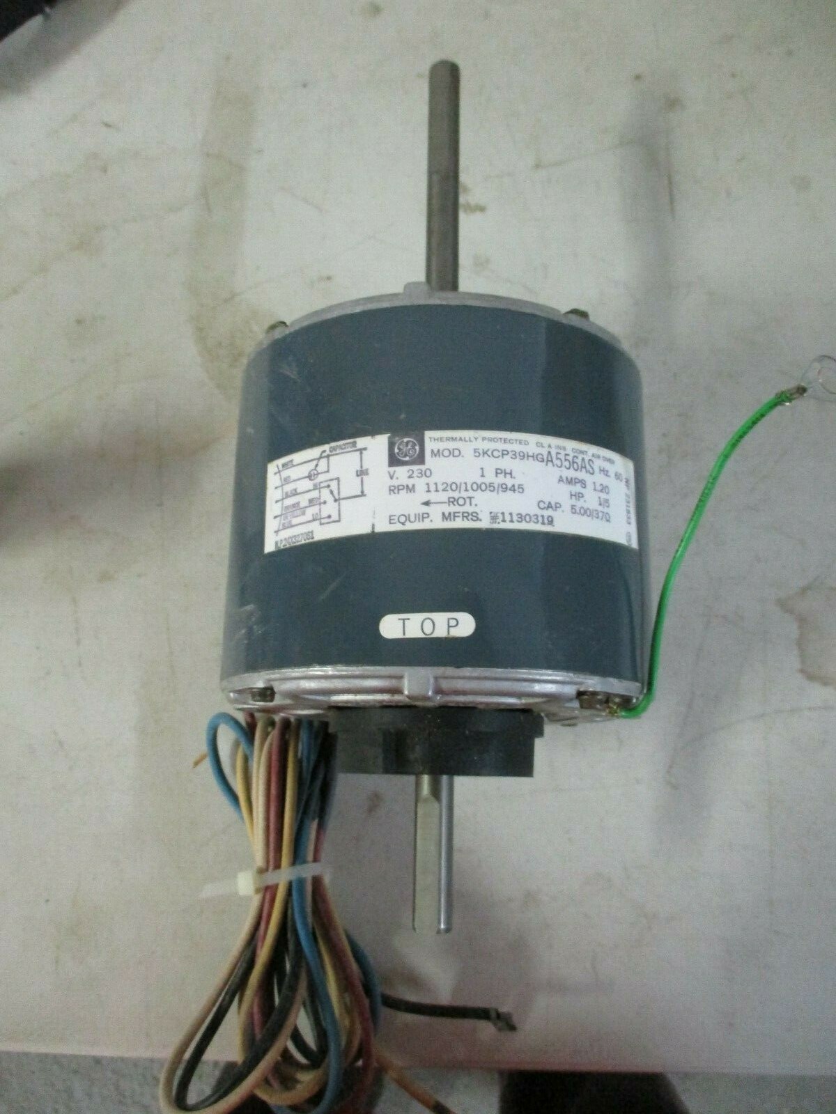 GE MOTOR 1/5 HP 5KCP39HG 5KCP39HGA556AS 1PH 230V FREE SHIPPING | eBay